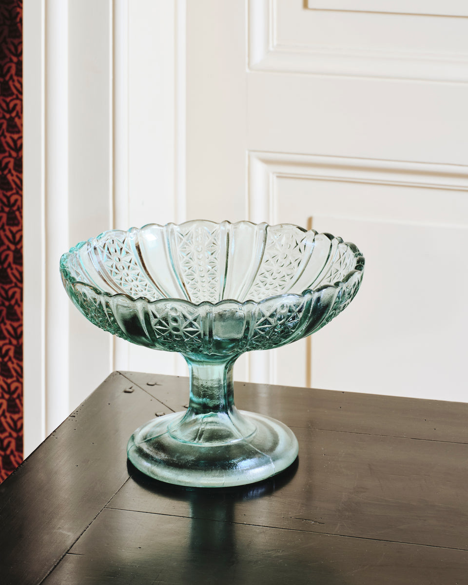 Glass Fruitstand, Light Teal – Cabana Magazine
