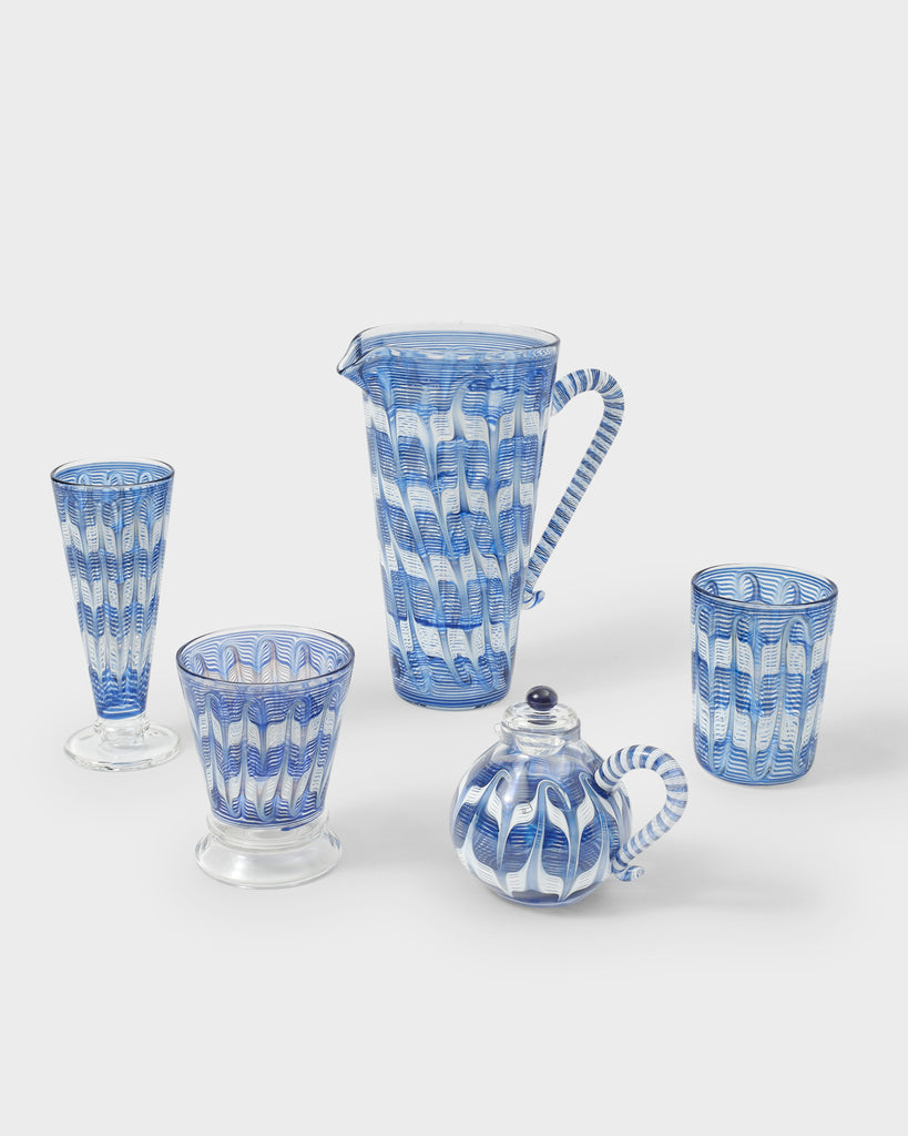 D'Ascoli Donatello Glasses, Sapphire (Set of 6) – Cabana Magazine