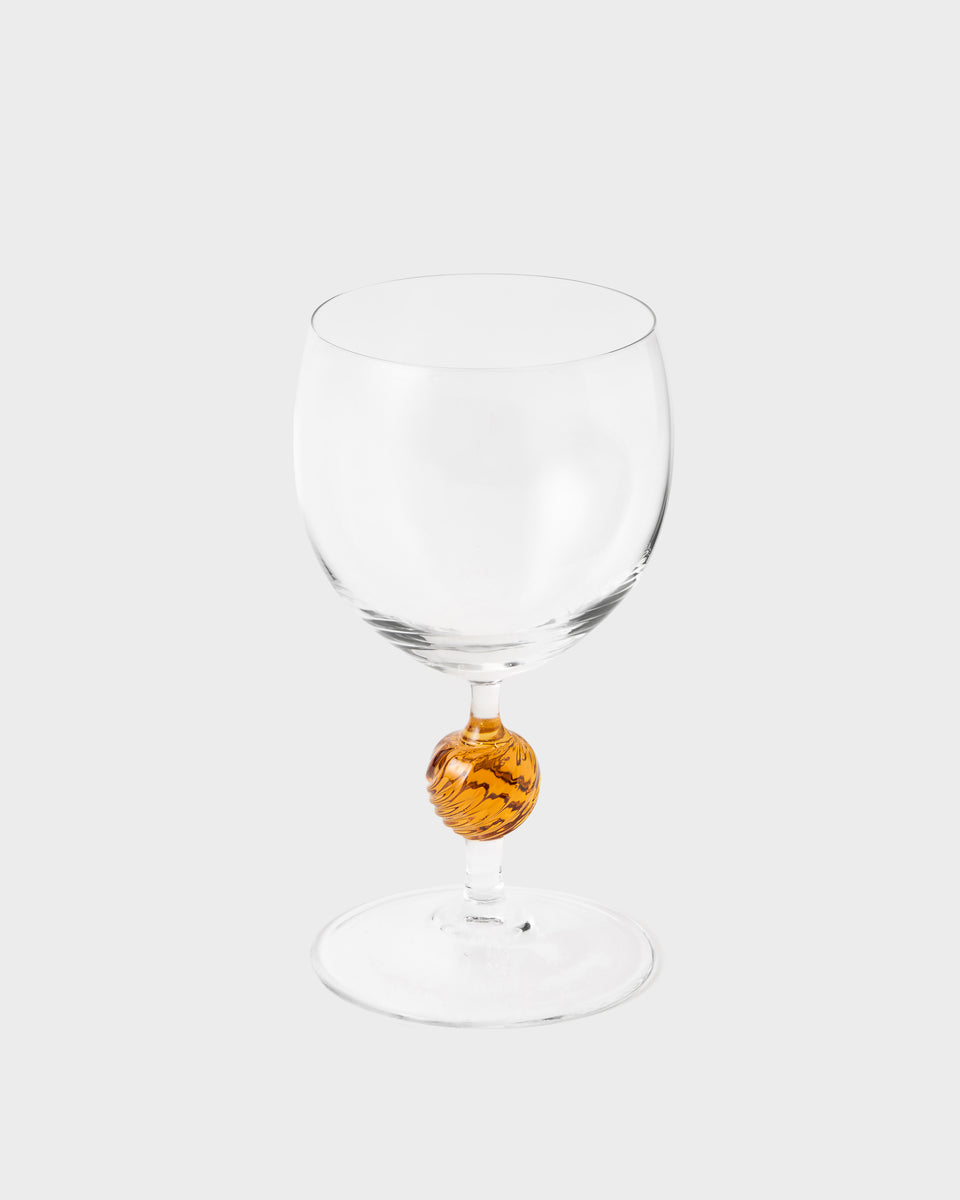 Demetra Water Glass, Ochre – Cabana Magazine