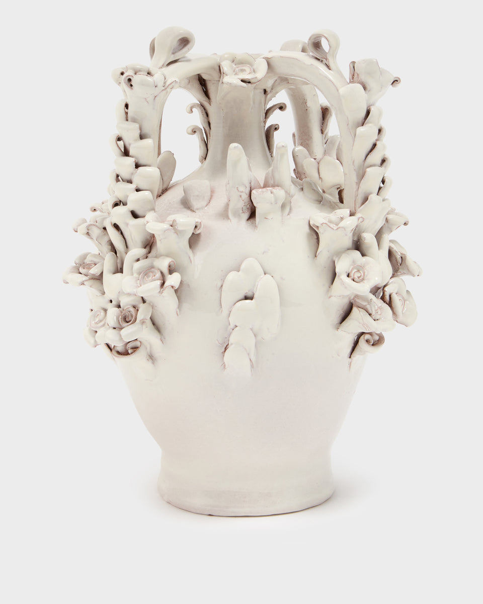 Sardinian Decorative Jug, Ivory, Large – Cabana Magazine