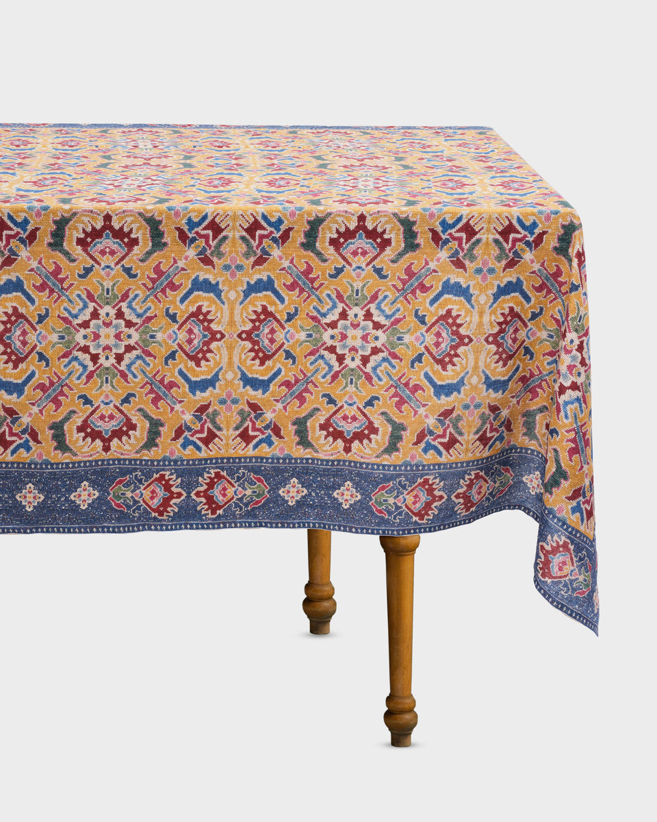 Fiamma Tablecloth, Yellow, Square – Cabana Magazine