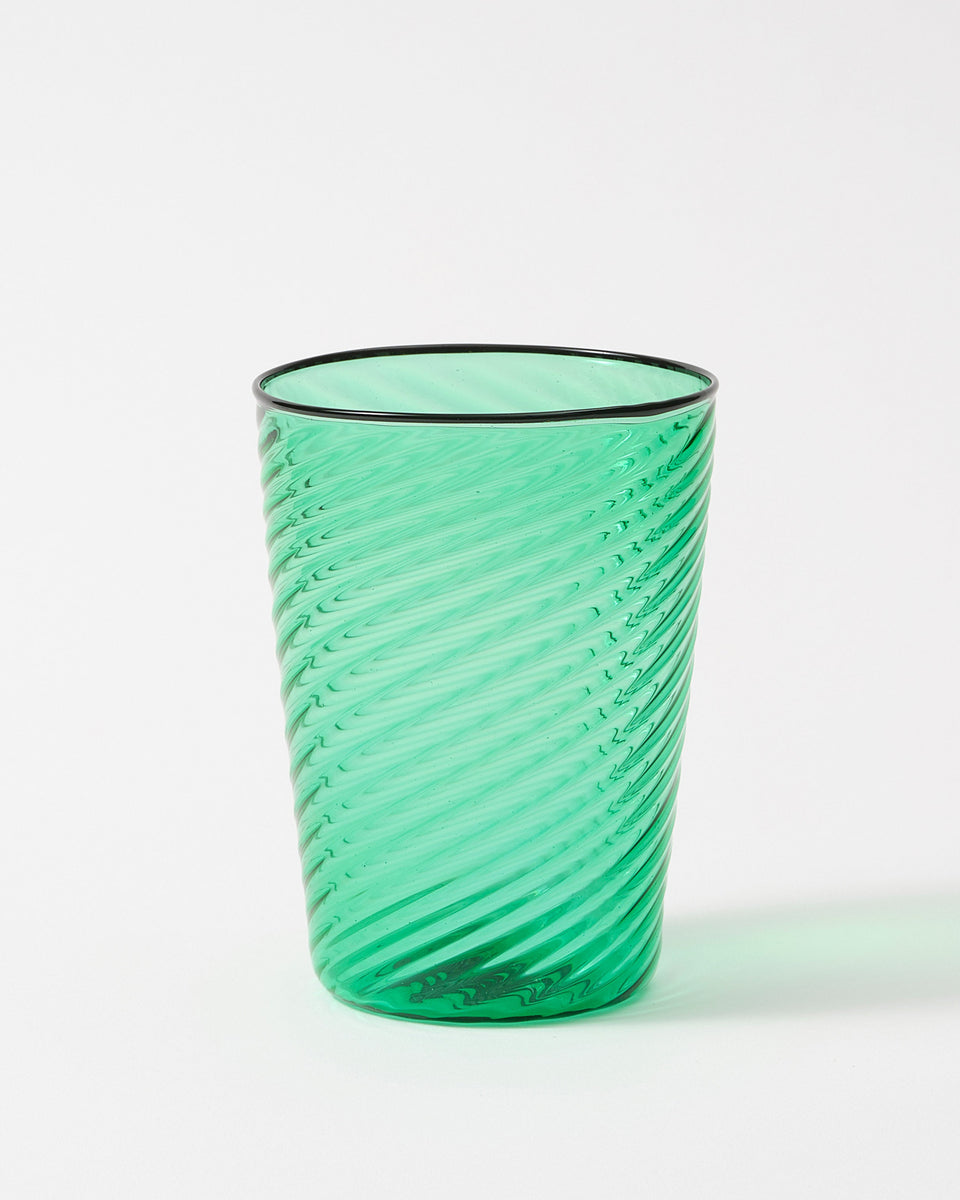 Venezia Water Glass, Green – Cabana Magazine