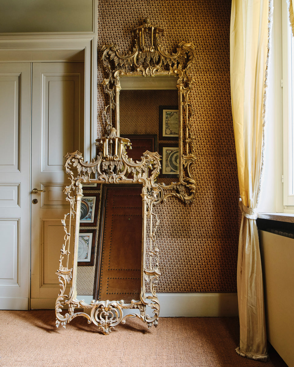 Pair of Gilt Pagoda Mirrors – Cabana Magazine